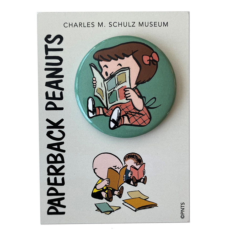 Paperback Peanuts Button – CHARLES M. SCHULZ MUSEUM STORE
